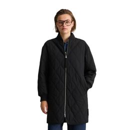 Marc O'Polo Damen Steppmantelschwarz, Gr. S, MARC O'POLO DENIM, Web, Obermaterial: 100% Polyamid, M&auml;ntel, regular aus recyceltem Nylon