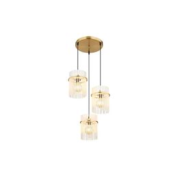 Globo Lighting H&auml;ngeleuchte gold Ma&szlig;e (cm): H: 140 &Oslash;: 47 &raquo; H&ouml;ffner