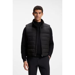 BOSS Herren Steppweste "Cenito Premium Menswear", schwarz, Gr. 48, unifarben, Web, Obermaterial: 100% Polyester, Westen, f&uuml;r die &Uuml;bergangszeit,