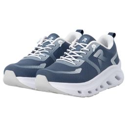 RIEKER SPORT Herren Slip-On Sneaker, Gr. 47dunkelblau, Textil, Schuhe, Sportschuh, Freizeitsneaker, Halbschuh zum Schlupfen