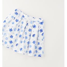 sarabanda M&auml;dchen Minirock "BABY GIRL SUMMER SKIRT"wei&szlig;, light blau, Gr. 128, 100% Baumwolle, R&ouml;cke
