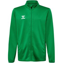 Hummel Sportsweatjacke 'ESSENTIAL TRACK' Jungen Gr&ouml;&szlig;e 140 gr&uuml;n / wei&szlig;