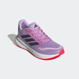 Kinder Laufschuh "RUNFALCON 5", adidas Sportswear, Gr. 35,5powder plum, aurora plum, lucid rot, Synthetik, Textil, Schuhe, f&uuml;r Kinder