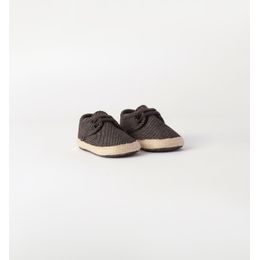 MINIBANDA Baby Krabbelschuh "BABY BOY ACCESSORIES"dunkelgrau, Gr. 19, 100% Polyester, Schuhe