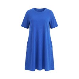 Ulla Popken Kleid Damen Gr&ouml;&szlig;e 62/64 blau Sommerkleid