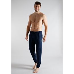 Tom Tailor Herren Pyjamahose, Gr. 58blau, dunkel, uni, Interlock, Obermaterial: 100% Baumwolle, Hosen