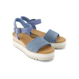 Toms Shoes TOMS Keilsandaletten in Hellblau - 44% | Gr&ouml;&szlig;e 38,5 | Damen-sandalen