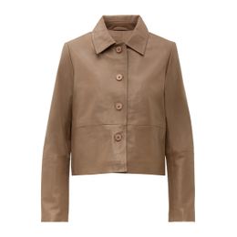 RICANO Damen Bolerojacke "Lederjacke Cecila", beige, Gr. XL, Obermaterial: 100% Lammnappaleder LANA. Futter: 100% Polyester PES., Jacken,