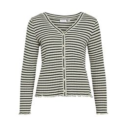 Vila Cardigan in Schwarz/ Creme - 20% | Gr&ouml;&szlig;e M | Damen-pullover-cardigans