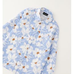 sarabanda Jungen Businessshirt "BABY BOY LONG SLEEVE SHIRT", blau, Gr. 110, 55% Leinen, 45% Baumwolle, Shirts