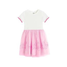 COOL CLUB Kleid in Rosa/ Creme - 17% | Gr&ouml;&szlig;e 110 | Kinderkleider