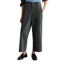Marc O'Polo Damen Chinohose "aus Organic Cotton"light graphite, Gr. S, MARC O'POLO DENIM, unifarben, Cord, Obermaterial: 100% Baumwolle, Hosen