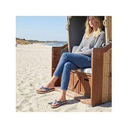 Inselhauptstadt Zehentrenner in Dunkelblau/ Wei&szlig; - 50% | Gr&ouml;&szlig;e 38 | Damen-sandalen