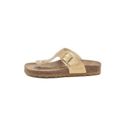 BABUNKERS Family Zehentrenner in Gold - 43% | Gr&ouml;&szlig;e 40 | Damen-sandalen