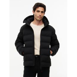 Tommy Hilfiger Herren Steppjacke "TECH HEAT SEALED JACKET", schwarz, Gr. XL, Web, Obermaterial: 100% Polyester. Futter: 100% Polyester. F&uuml;llung: 100%