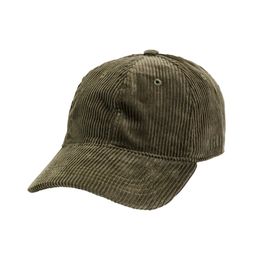 Mustang Herren Baseball Cap ""Rowan""khaki, unifarben, Cord, Baumwolle, Caps, mit gerundetem Schirm, aus Baumwolle in Cord-Optik, unifarben
