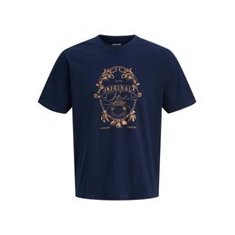 Jack & Jones Jack & Jones T-Shirt Herren Gr&ouml;&szlig;e L navy / hellbraun / pastellorange