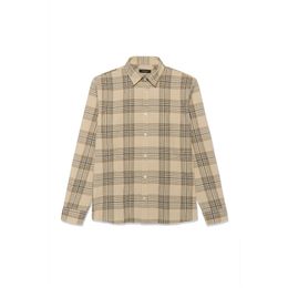 Matinique Button Up Shirt 'Christaldo' male size M Beige / Yellow / Black