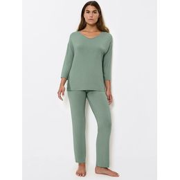 Triumph Pyjama in Gr&uuml;n - 50% | Gr&ouml;&szlig;e 36 | Damen-loungewear