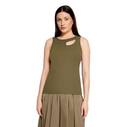 Cartoon Damen T-Shirt "Damen mit Rundhalsausschnitt", gr&uuml;n, Gr. 40, Obermaterial: 95% Baumwolle, 05% Elasthan, Shirts