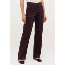 Angels Damen Stretch-Jeans "LARA", lila, Gr. 34, Denim/Jeans, Obermaterial: 92% Baumwolle, 6% Polyester, 2% Elasthan, Jeans, weite Passform, aus