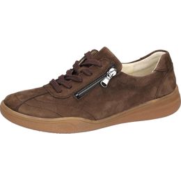 Waldl&auml;ufer WALDL&Auml;UFER Damen Schn&uuml;rschuh "H-Linea", Gr. 6,5, braun, Nubukleder, Basic, Schuhe, Halbschuh, Sneaker, Bequemschuh in Komfortweite H = sehr weit