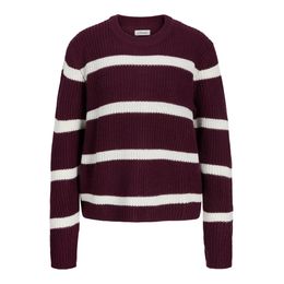 Jj Rebel Pullover 'JREBWJULIA' Damen Gr&ouml;&szlig;e S aubergine / wei&szlig;