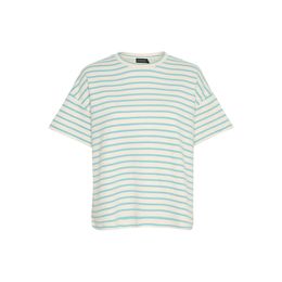 Soaked in Luxury Shirt 'Ingo Boxy Tee' Damen Gr&ouml;&szlig;e XXL gr&uuml;n / wei&szlig;