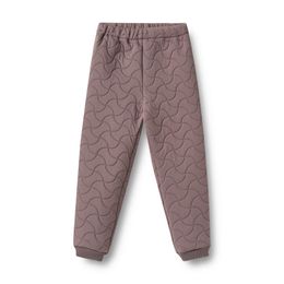 Wheat M&auml;dchen Thermohose "Thermo Pants Alex"2378 plum, Gr. 122, unifarben, Web, Obermaterial: 100% Polyester, Hosen, Kunstfaser, wasserdicht,