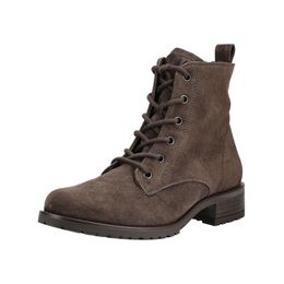 Paul Green Damen Schn&uuml;rstiefelette "Paul Green Stiefelette Veloursleder", Gr. 40, braun, Veloursleder, Schuhe