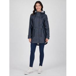 ANKERGLUT Damen Regenjacke "Friesennerz ankerglutliebe WOMEN", blau, Gr. 34, Web, Obermaterial: 100% Polyurethan. Futter: 100% Polyester, Jacken,