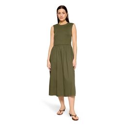 Cartoon Damen Druckkleid "Damen mit Eingrifftaschen", gr&uuml;n, Gr. 46, Obermaterial: 71% Baumwolle, 25% Polyamid, 04% Elasthan, Kleider