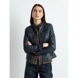 Maze Damen Lederjacke "31Ryana", blau, Gr. XL, Obermaterial: 100% Lammleder. Futter: 100% Baumwolle. &Auml;rmelfutter: 100% Polyester, Jacken