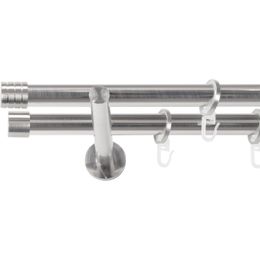 Gardinenstange SN DECO GROUP, L:200cm &Oslash;:19mmedelstahl optik, Gardinenstangen