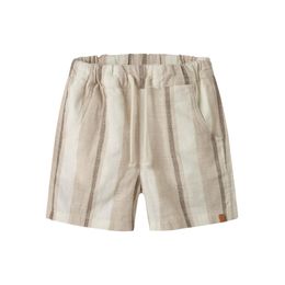 Lil'Atelier Pants boy size 116 Beige / Dark beige / Off white