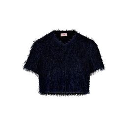 Vera Mont Damen Bomberjacke "Damen mit Lurexfaden", blau, Gr. 42, Obermaterial: 100% Polyester. Futter: 100% Polyester, Jacken