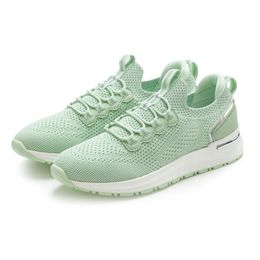 Vivance Damen Sneaker "Freizeitschuh, Halbschuh, Turnschuh, Slip-On-Sneaker", Gr. 42, gr&uuml;n, Obermaterial: 100% Textilmaterial. Decksohle: 100%