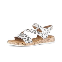 Gabor Damen Riemchensandale "Riemchensandale", Gr. 39wei&szlig;, Schuhe