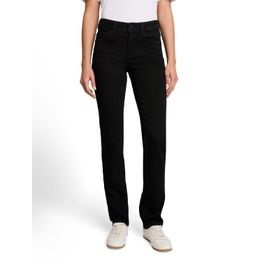 Tom Tailor Damen Straight-Jeans "Style Alexa"schwarz denim, Gr. 30, unifarben, Denim/Jeans, Obermaterial: 99% Baumwolle, 1% Elasthan. Futter: 65%