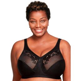 Damen Minimizer-BH, Gr. 80, schwarz, 40% Polyamid, 35% Polyester, 15% Baumwolle, 10% Elasthan, BHs