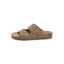 billowy Leder-Pantoletten in Beige - 43% | Gr&ouml;&szlig;e 39 | Damen-pantoletten