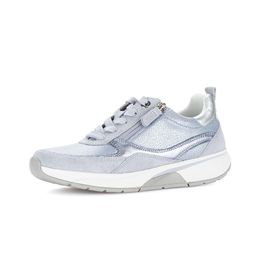 Gabor Damen Sneaker "Sneaker low", Gr. 41, silber, Schuhe