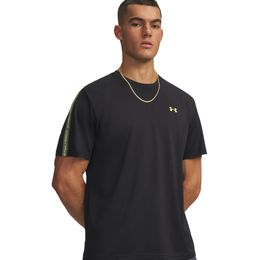 Under Armour Herren Trainingsshirt "UA TECH TAPING SS", schwarz, Gr. M, Obermaterial: 100% Polyester, Shirts, schnell trocknendes Polyester,