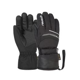 Reusch M&auml;dchen Skihandschuhe "Fingerhandschuh Bolt GTX Junior warm, wasserdicht", schwarz-wei&szlig;, Gr. 4, mehrfarbig, 90% Polyester, 10% Polyurethan,