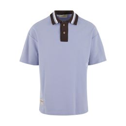 Herren Poloshirt "Another Cotton Lab ACL Knit Collar Oversized Polo", blau, Gr. XL, ANOTHER COTTON LAB, 76% Baumwolle, 24% Polyester, Shirts