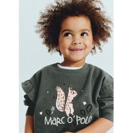 Marc O'Polo MARC O'POLO M&auml;dchen Sweatshirt, gr&uuml;n, Gr. 128, Sweatware, Obermaterial: 100% Baumwolle, Sweatshirts
