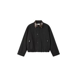 Outdoorjacke "Another Cotton Lab Another Twill Jacket", schwarz, Gr. S, ANOTHER COTTON LAB, unifarben, 100% Baumwolle, Jacken