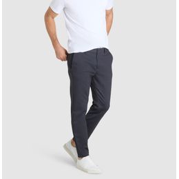 MAC Herren Chinohose "Griffin", grau, Gr. 30, unifarben, Web, Obermaterial: 83% Polyester, 12% Viskose, 5% Elasthan, Hosen, mit Taschen