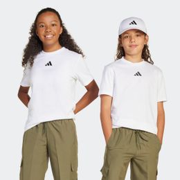 M&auml;dchen T-Shirt "ESSENTIALS KIDS", schwarz-wei&szlig;, Gr. 164, adidas Sportswear, Obermaterial: 100% Baumwolle, Shirts, f&uuml;r Kinder, mit