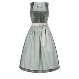 N&uuml;bler N&Uuml;BLER Damen Dirndl "Midi Dirndl Kate", gr&uuml;n, Gr. 34, Obermaterial: 80% Polyester PES. 10% Baumwolle CO. 10% Viskose CV., Kleider